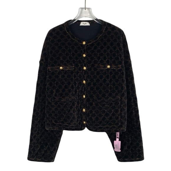 Celine | Jackets & Coats | Chic Black Quilted Jacket | Poshmark